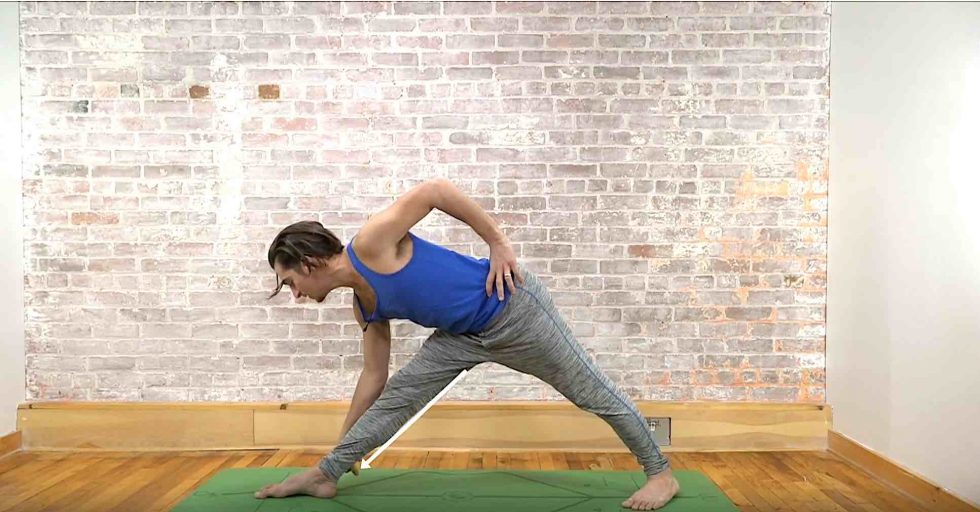 Triangle Pose: Trick to Avoid Hip Impingement - THEYOGIMATT