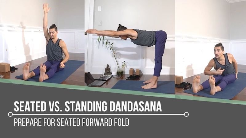 Seated vs. Standing Dandasana - THEYOGIMATT