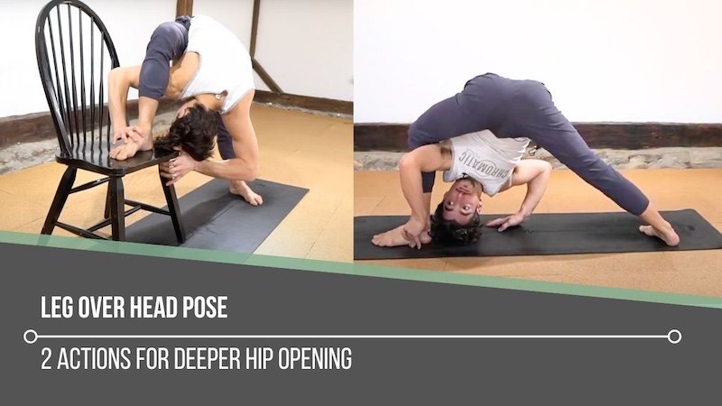 Leg Over Head Pose - THEYOGIMATT