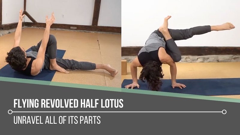 Flying Revolved Half Lotus - THEYOGIMATT